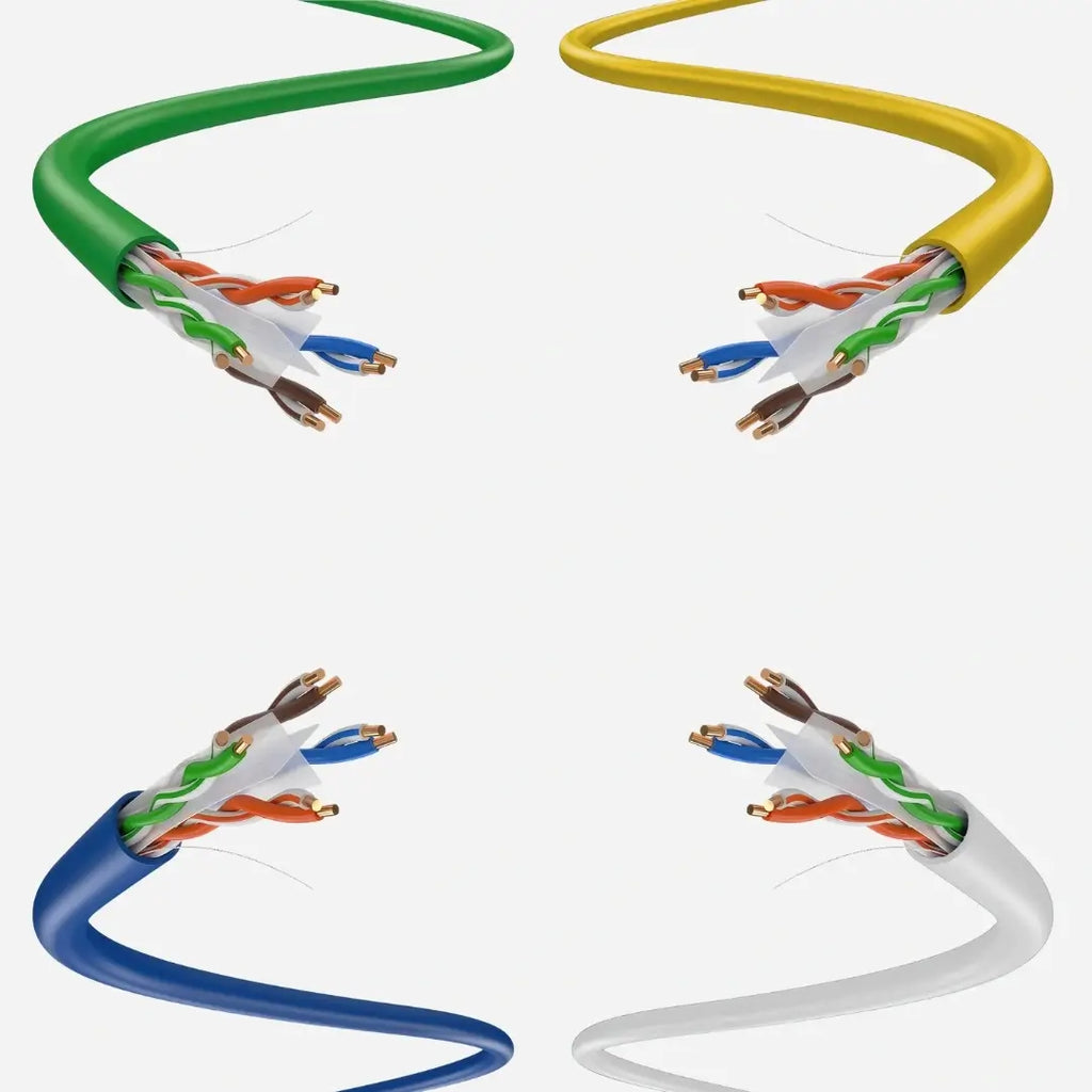 Cat6 Solid Copper UTP 1000ft 23AWG Riser Rated (CMR) 500 Mhz Pure ...