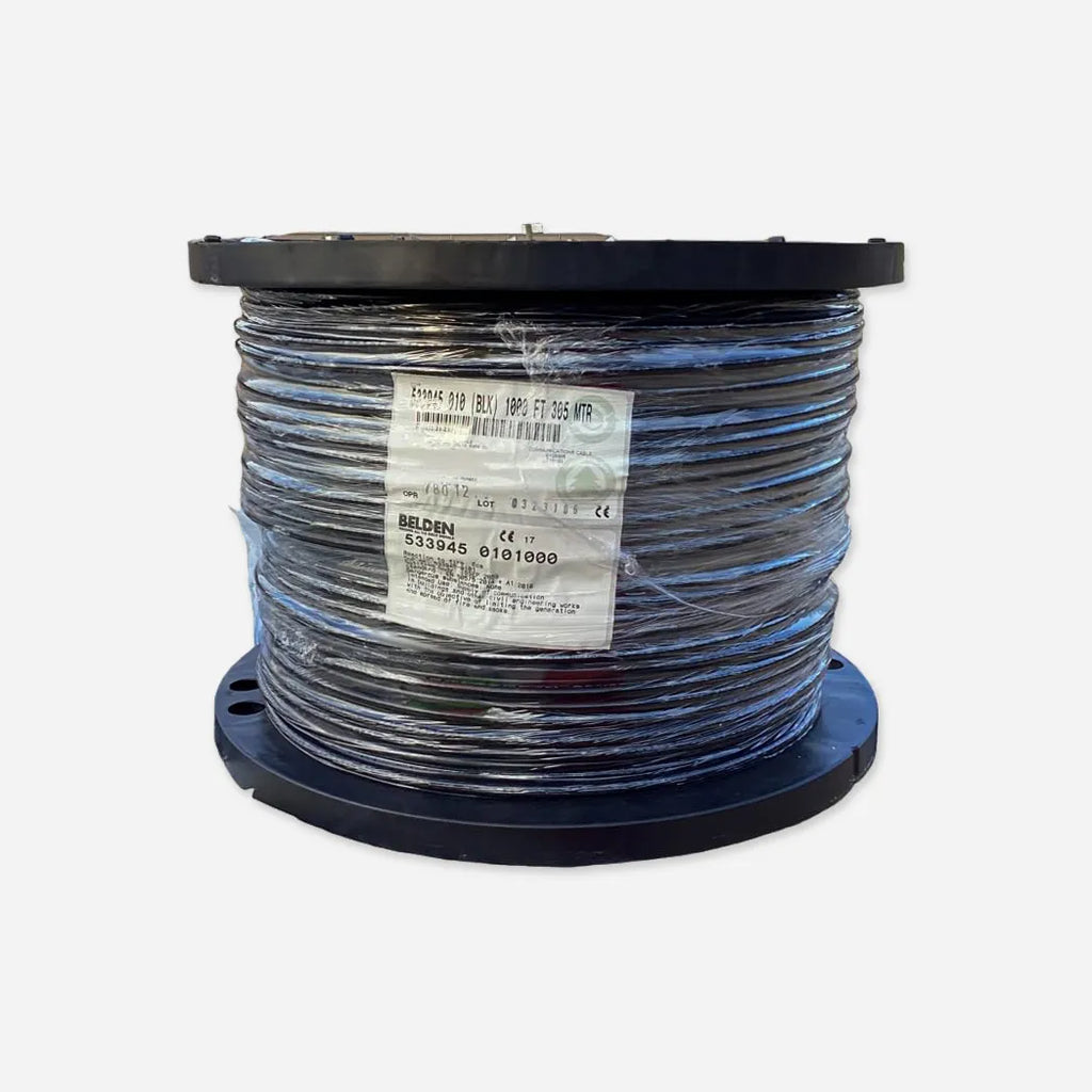 Belden 533945 Coaxial RG6 Cable Braid Shielded 18 AWG CCTV 1000ft Coax