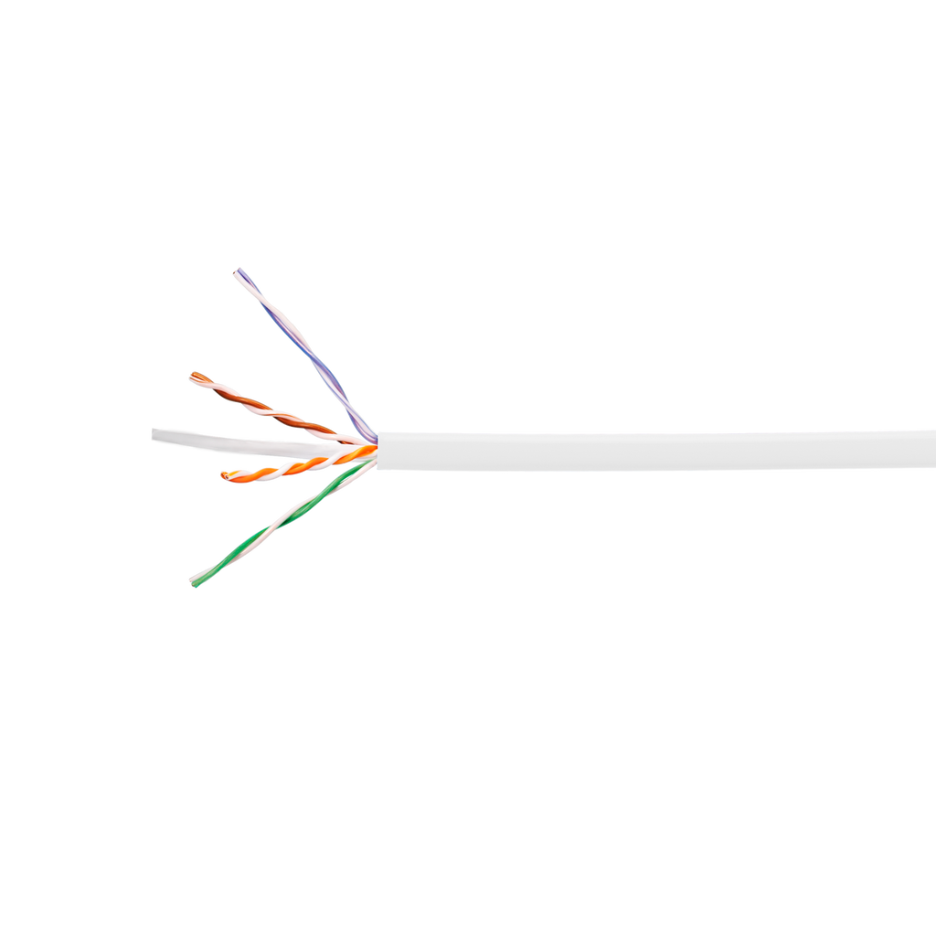 VEXTRA Cat6 Plenum White Solid Copper USA-Made VPC64B-WH, 550 MHz ETL
