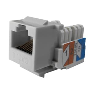 Cat6 Keystone Jacks Punch Down 45 Degree Pack of 50 Pcs - Discounted Cables